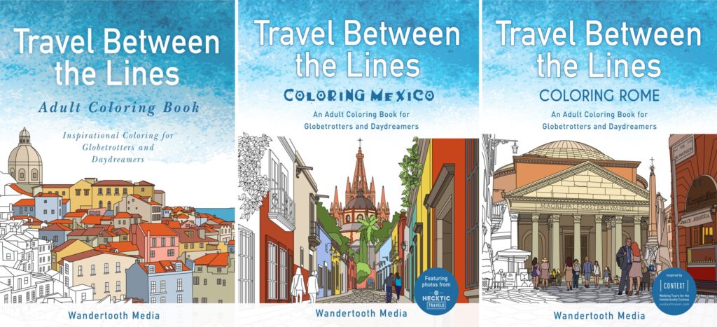 Adult Coloring Book for Travelers